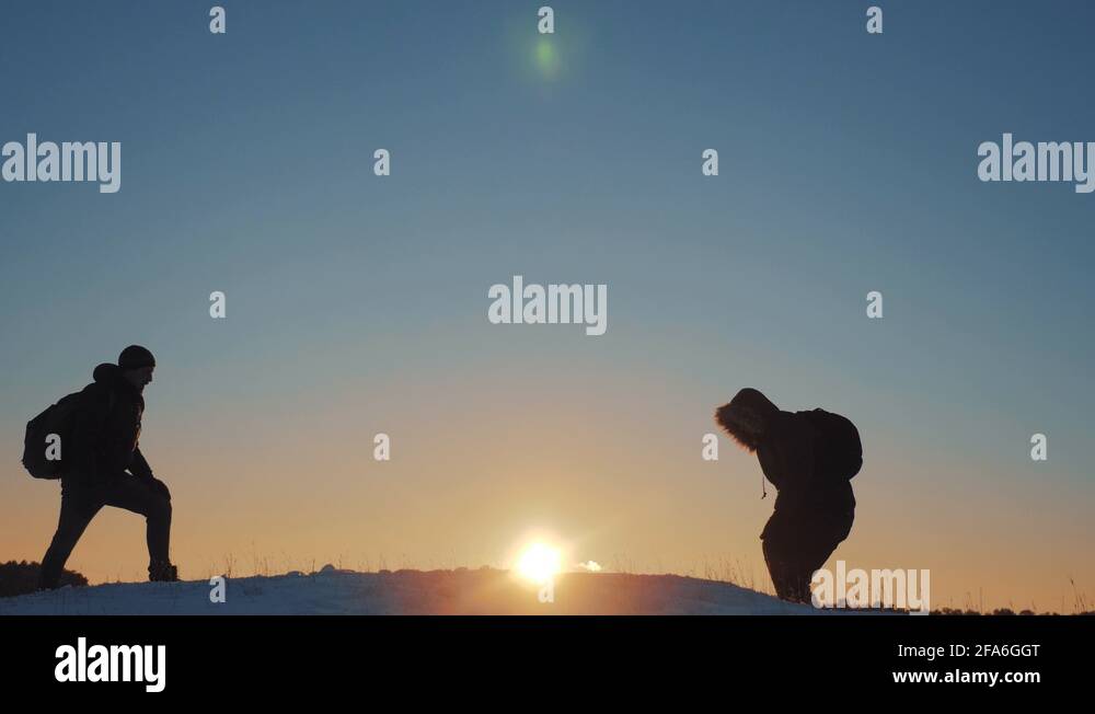 Snow hikers teamwork Stock Videos & Footage - HD and 4K Video Clips - Alamy