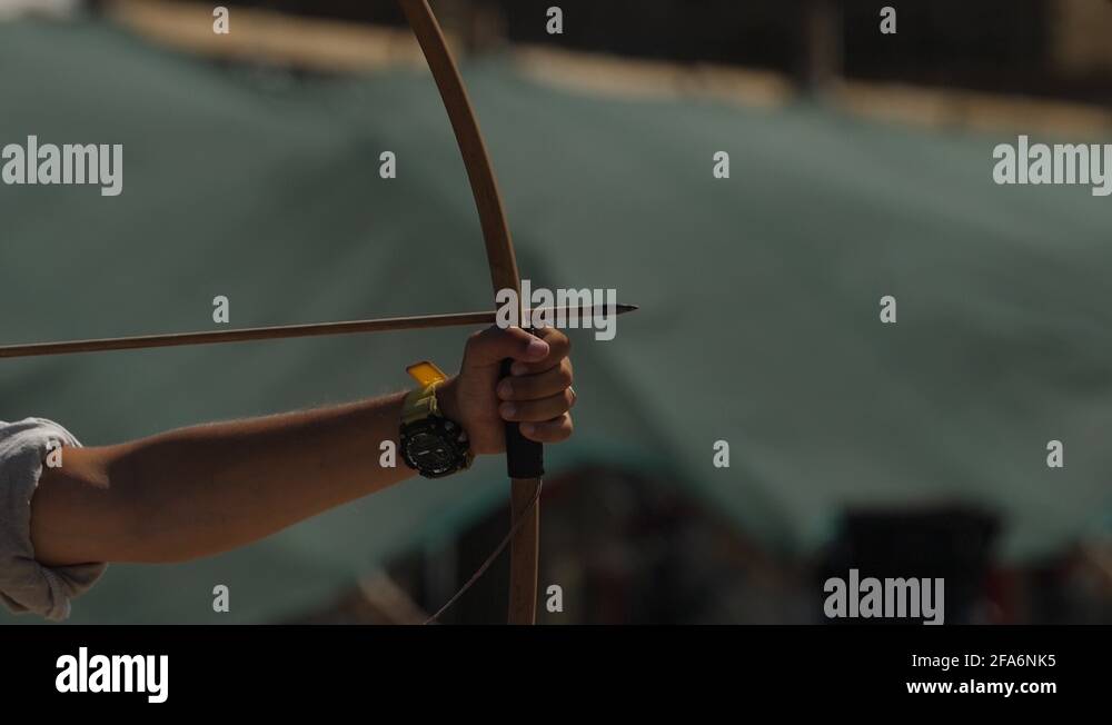 Archer pulls bow with arrow Stock Videos & Footage - HD and 4K Video ...