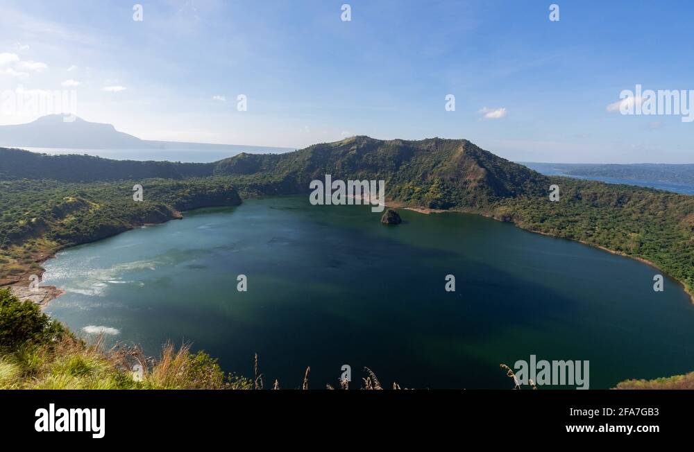 The Taal Volcano is located in the city of Tagaytay, in the Philippines ...