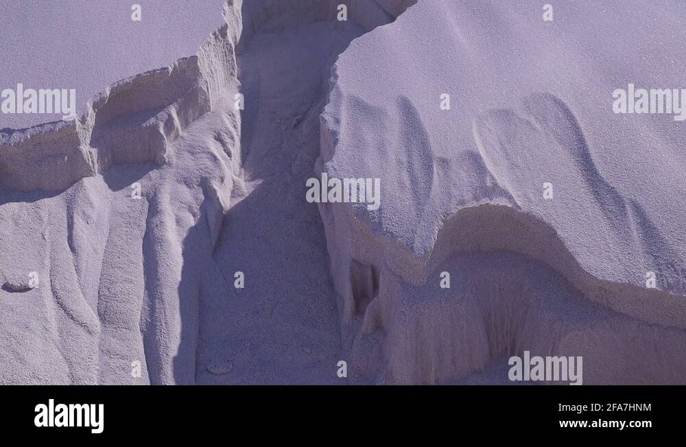 Mini sand avalanche on beach dun. // Canon M50 1080p Stock Video ...