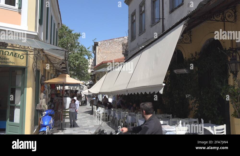 Pedestrian street old town athens Stock Videos & Footage - HD and 4K ...