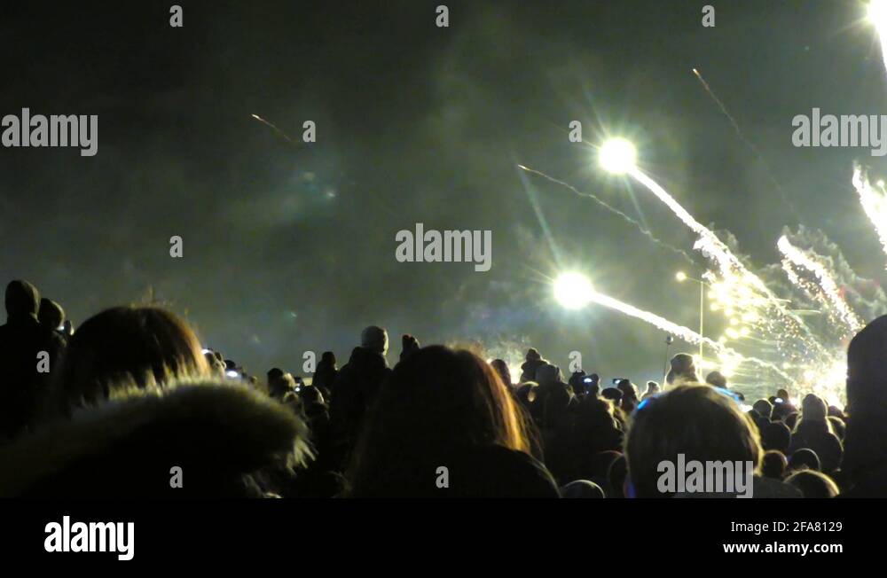 Crowd watching fireworks Stock Videos & Footage - HD and 4K Video Clips ...