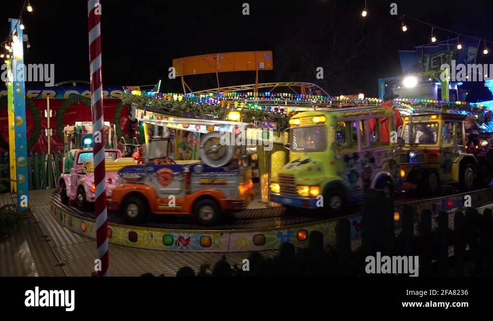 Childrens fairground ride funfair fun Stock Videos & Footage - HD and ...