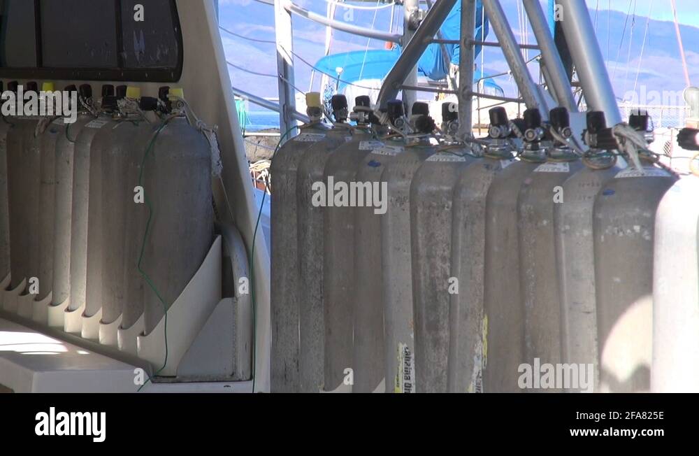 Scuba tanks on dive boat Stock Videos & Footage - HD and 4K Video Clips ...
