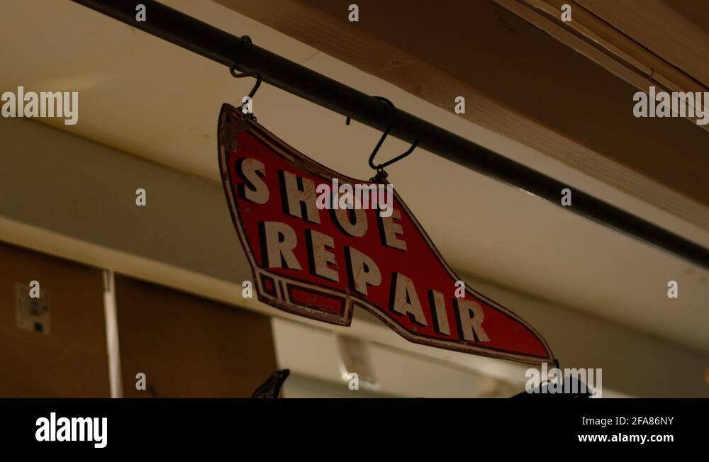 Shoe repair sign Stock Videos & Footage - HD and 4K Video Clips - Alamy