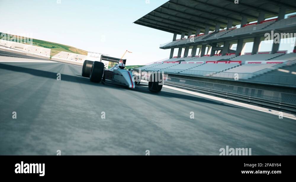 Formula one racing car crossing finish line and winning the race Stock Video Footage - Alamy
