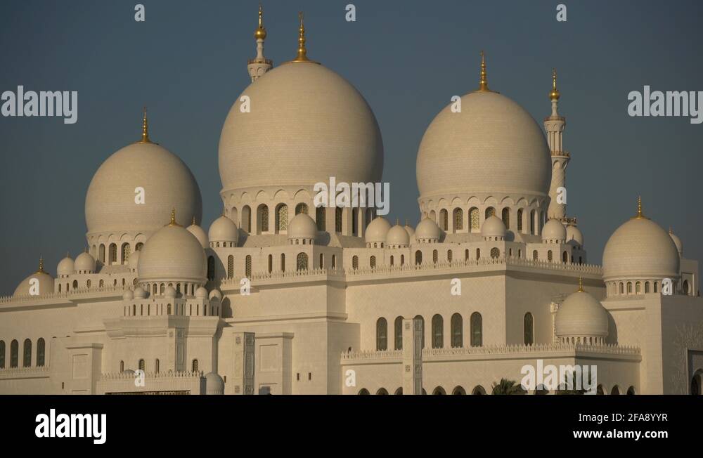 Domes of sheikh zayed grand mosque Stock Videos & Footage - HD and 4K ...