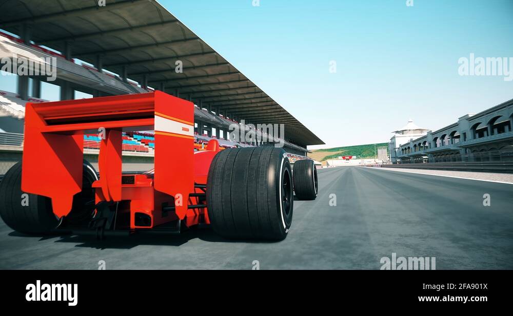 Formula one racing car crossing finish line and winning the race Stock Video Footage - Alamy