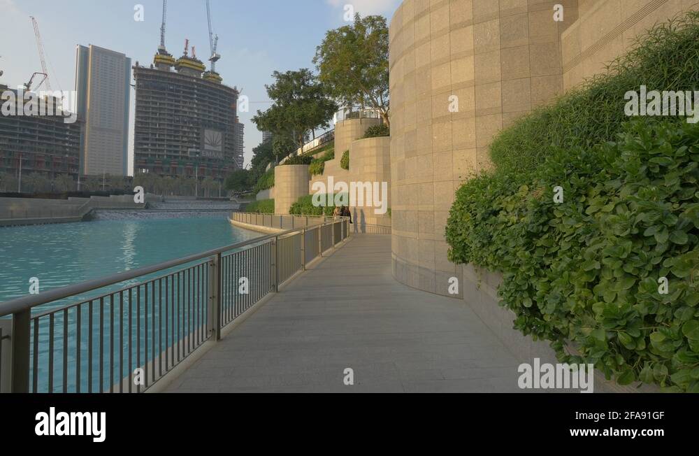 The waterfront in downtown Dubai Stock Video Footage - Alamy