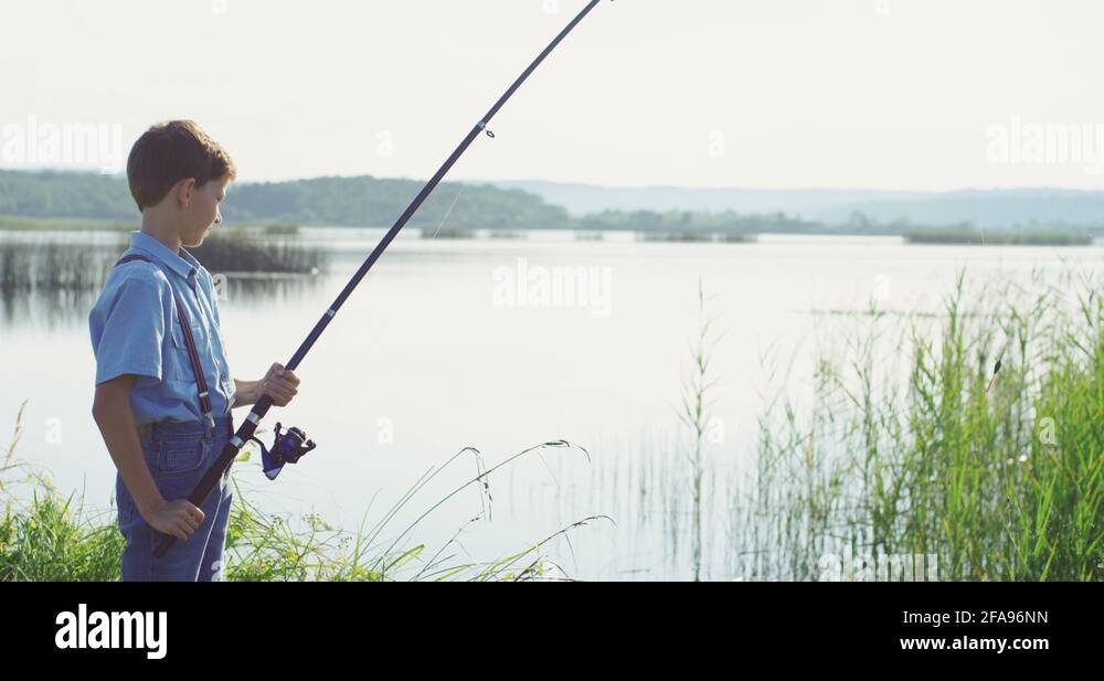 Boy holding fishing net river Stock Videos & Footage - HD and 4K Video ...