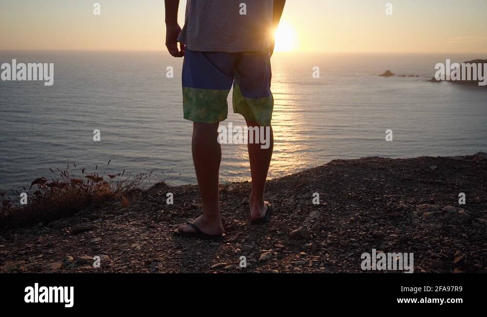 Man on cliff top view Stock Videos & Footage - HD and 4K Video Clips ...