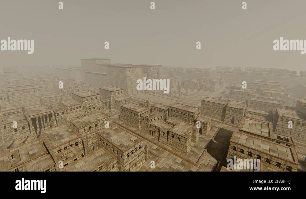 Ancient egyptian egipt obelisc gods temple city complex view Stock ...