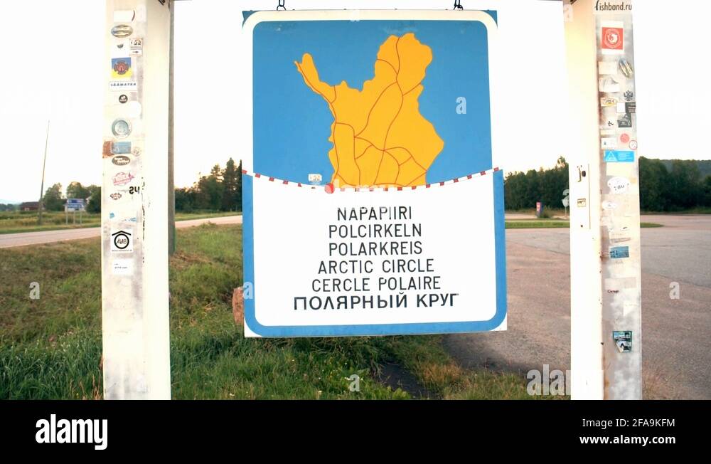 Arctic circle finland sign Stock Videos & Footage - HD and 4K Video ...