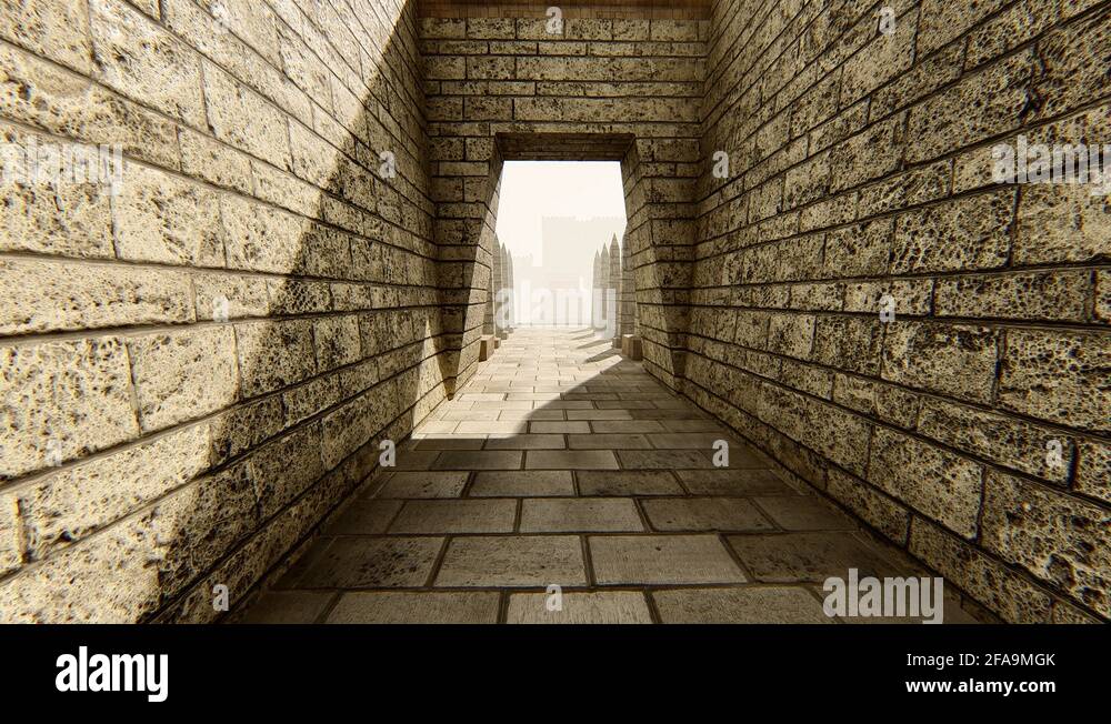 Ancient egyptian egipt obelisc gods temple city complex entrance Stock ...