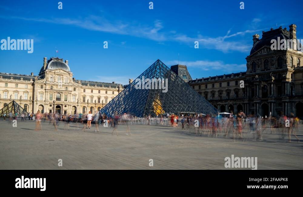 Louvre museum paris france Stock Videos & Footage - HD and 4K Video ...