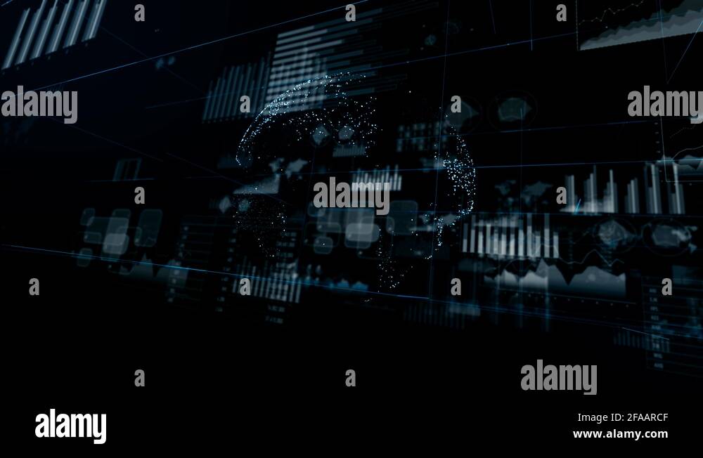 GUI charts concept. Internet of Things Stock Video Footage - Alamy