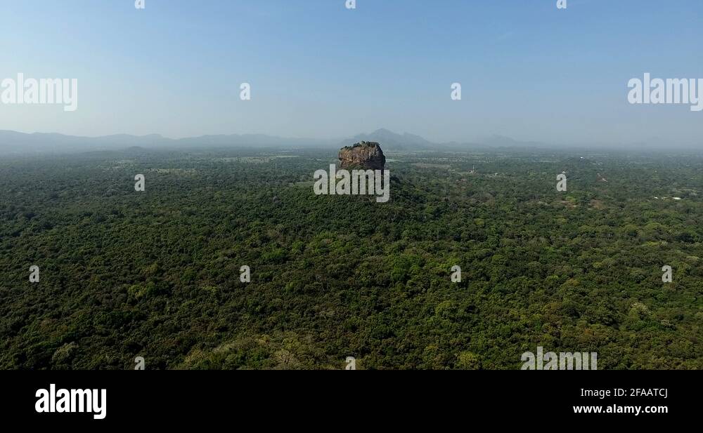 Sigiriya rock fortress aerial Stock Videos & Footage - HD and 4K Video ...