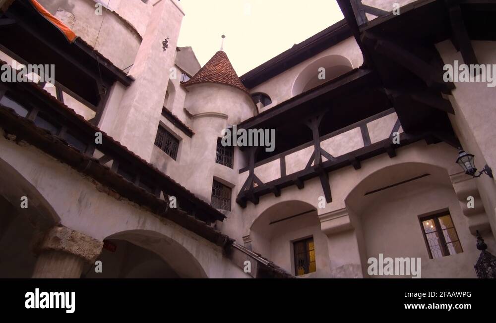 Inside the building of the famous "Dracula Castle" - Bran Castle in ...