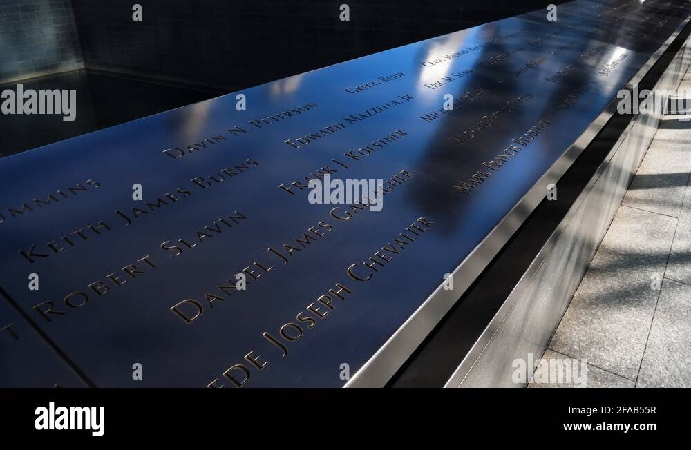World trade center memorial names Stock Videos & Footage - HD and 4K ...