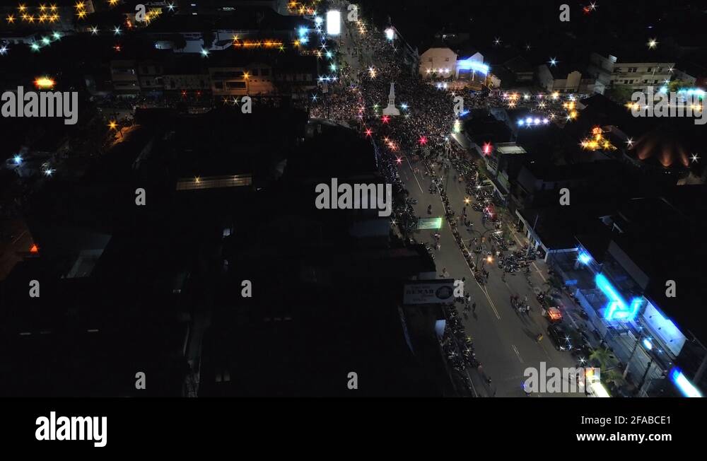 Yogyakarta monument tugu jogja aerial Stock Videos & Footage - HD and ...