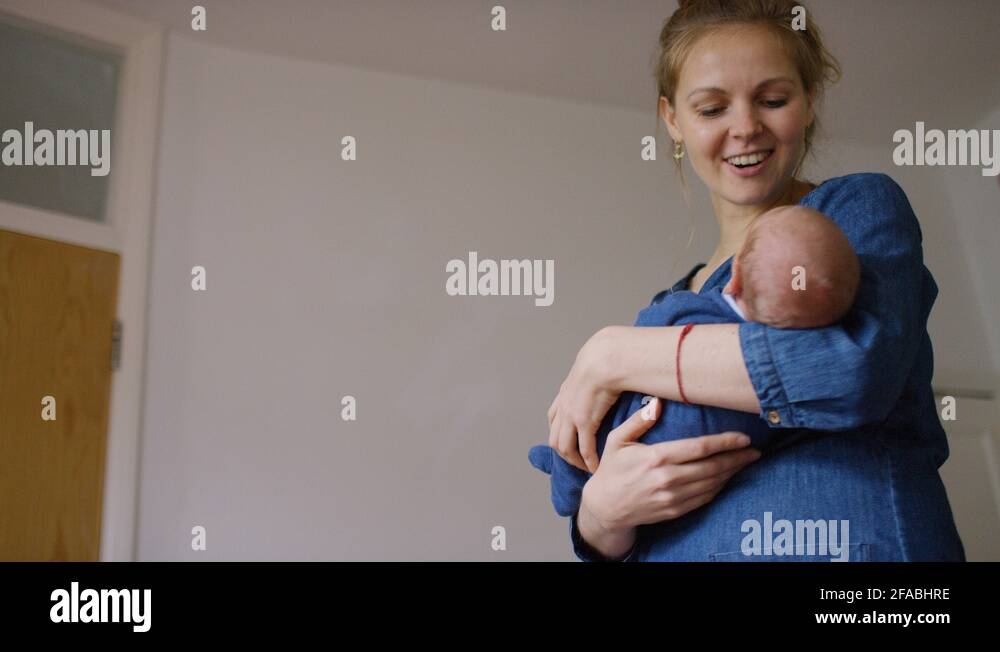 Newborn baby mother cradling Stock Videos & Footage - HD and 4K Video ...