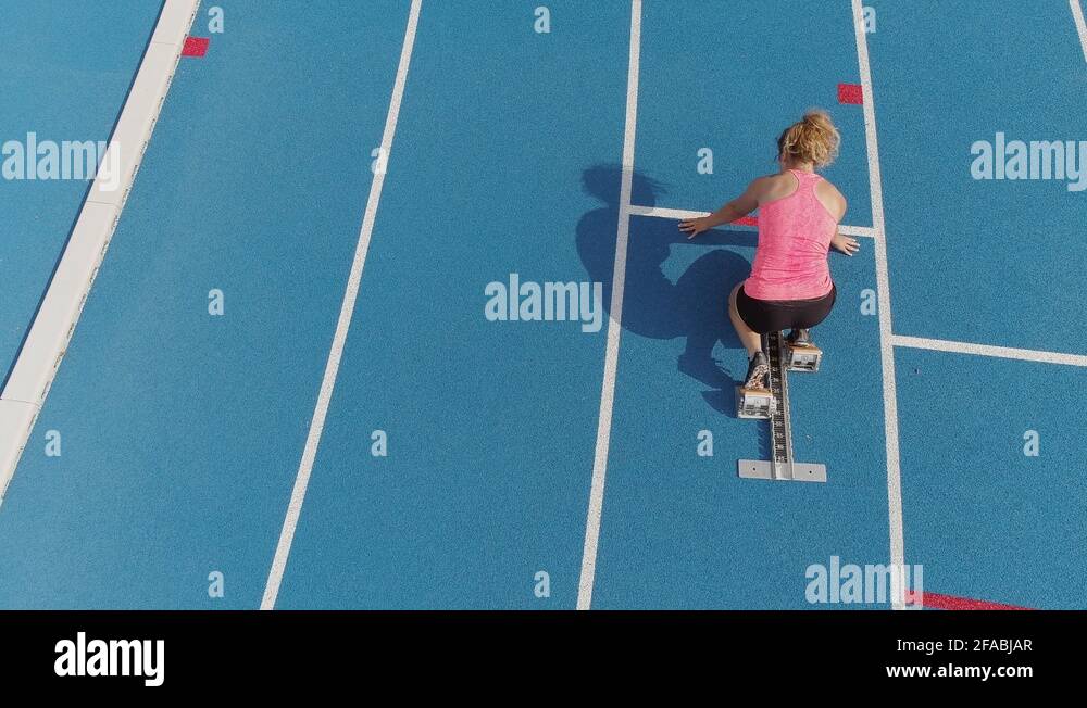 Female sprinter starting block Stock Videos & Footage - HD and 4K Video ...