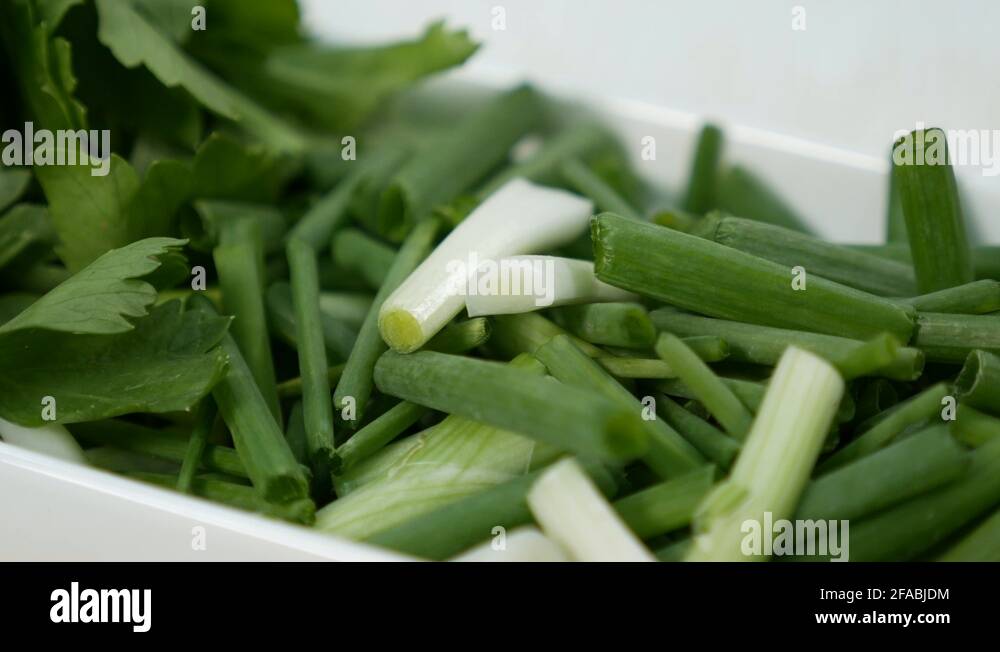 Cut scallion Stock Videos & Footage - HD and 4K Video Clips - Alamy