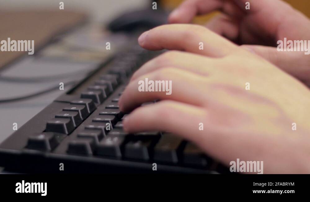 Man typing on a keyboard Stock Videos & Footage - HD and 4K Video Clips ...