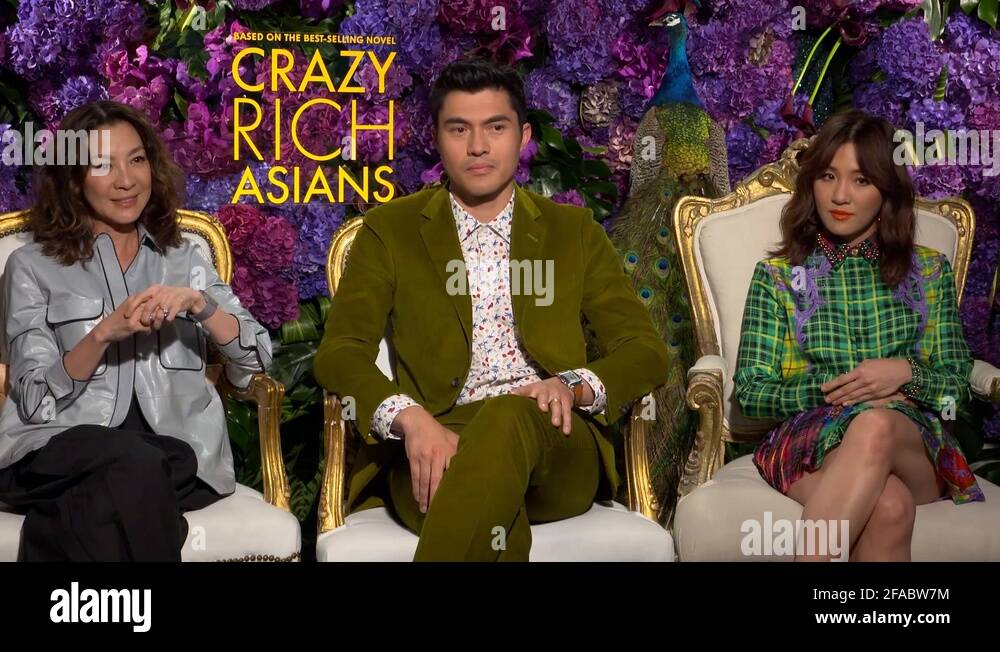 Constance Wu, Gemma Chan and Henry Golding at 'Crazy Rich Asians' press ...