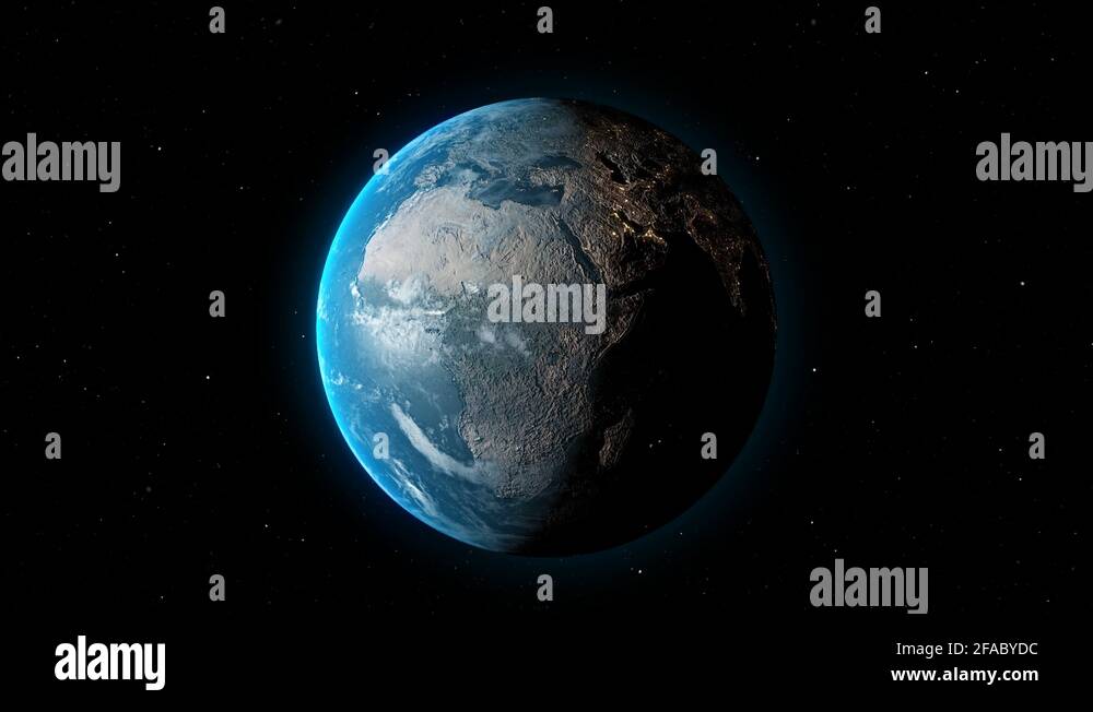Rotation planet. Earth globe. World map design. Global sphere planet ...