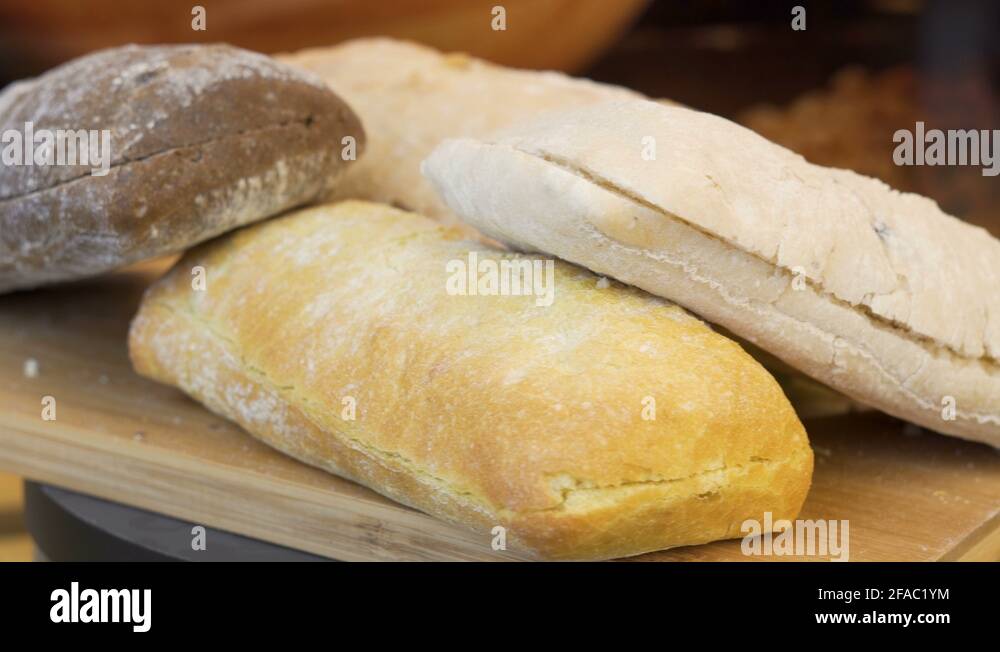 Ciabatta bread rolls Stock Videos & Footage - HD and 4K Video Clips - Alamy