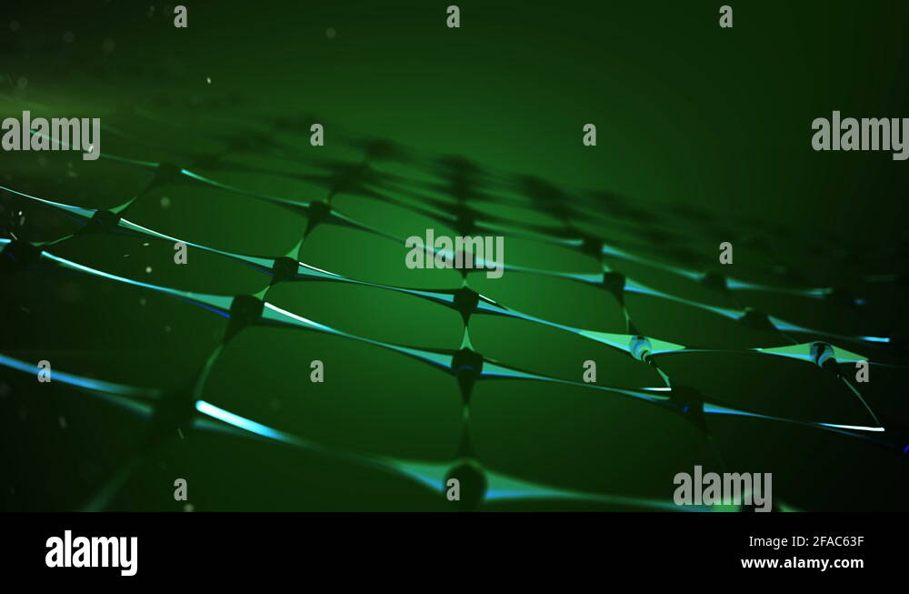 Futuristic glass microstructure 3D render loopable animation 4k UHD ...