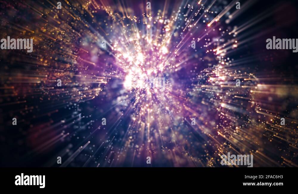 4K Abstract motion background shining particles dust sparks wave ...