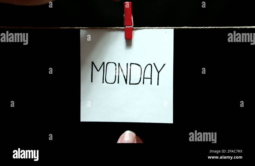 Monday tuesday wednesday thursday friday Stock Videos & Footage - HD ...