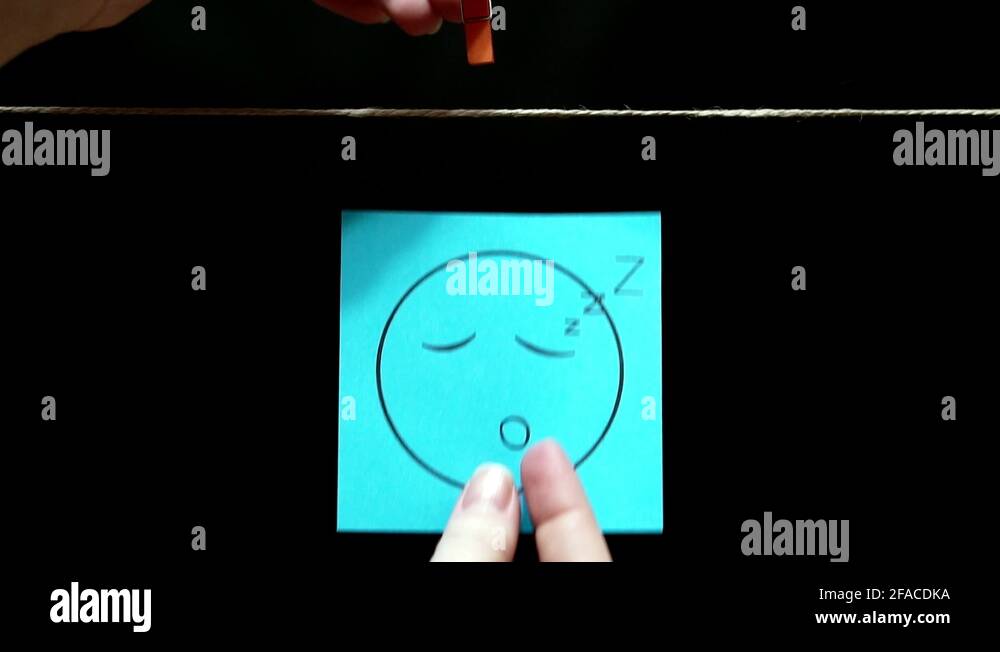 Emotions. On the face expression of deep sleep. The sheet is attached ...