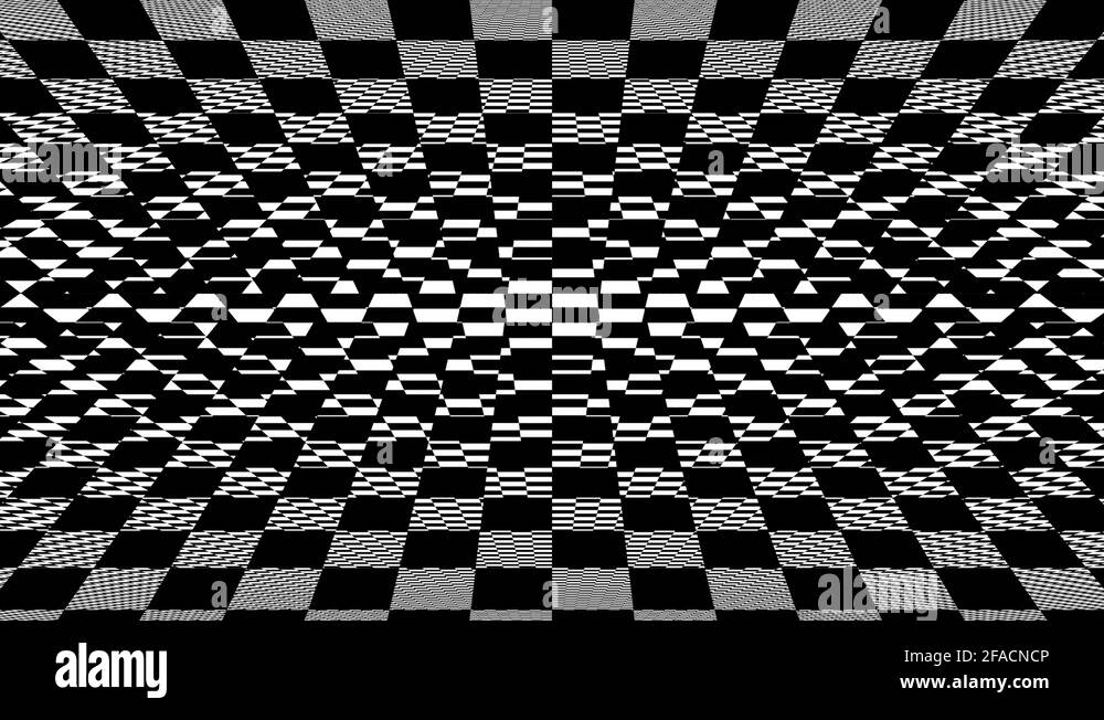 Dizzy Checker Perspective Motion Background Seamless Loop Stock Video ...