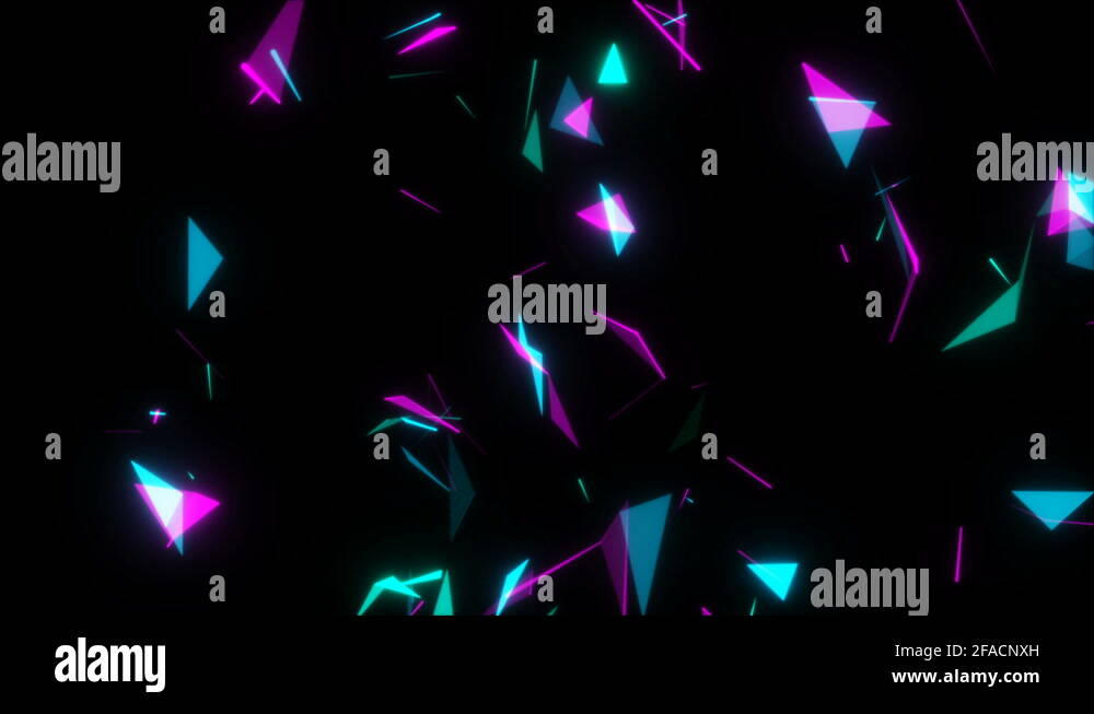 Sound visualization.Blue electrons moving through it. Loopable ...