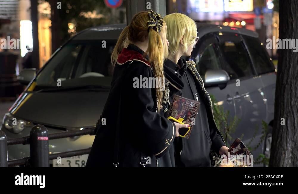 Costume Girls Promoting Cosplay Cafes In Akihabara Tokyo Stock Video