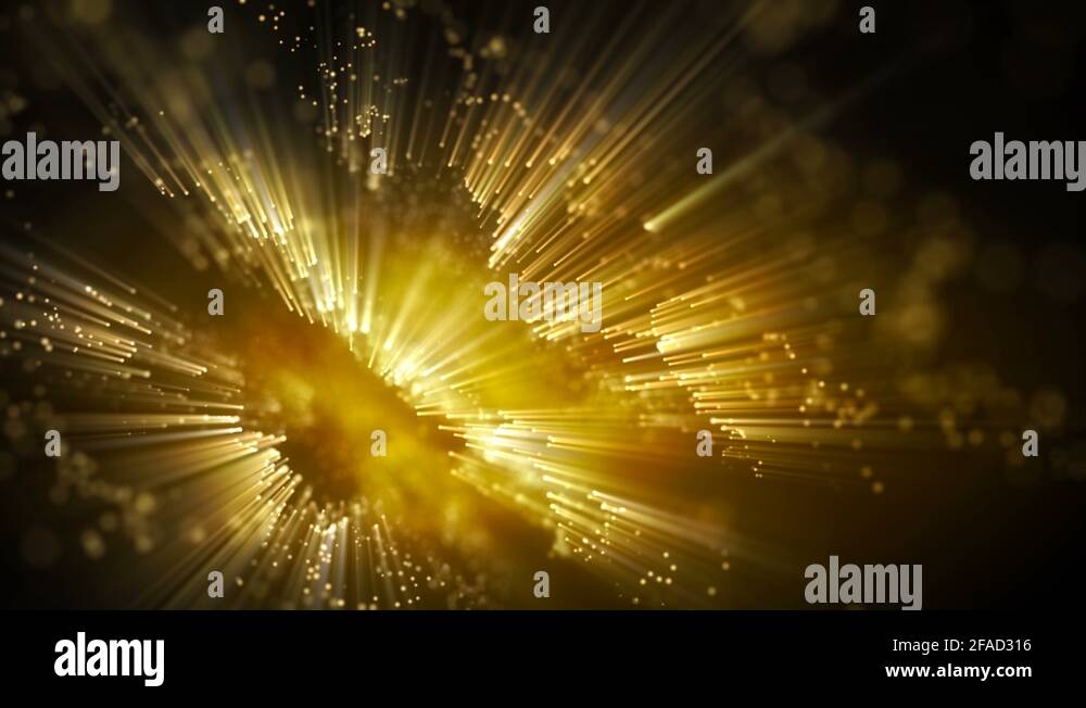 4K Abstract motion background animation shining particles dust wave ...