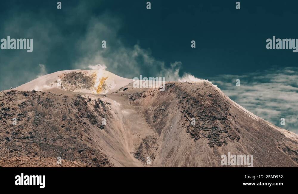 Time Lapse, Sulfur Spouting Putana Volcano, Chile Stock Video Footage ...