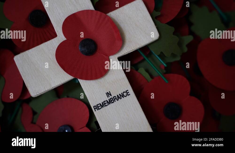 Poppy remembrance wooden cross Stock Videos & Footage - HD and 4K Video ...