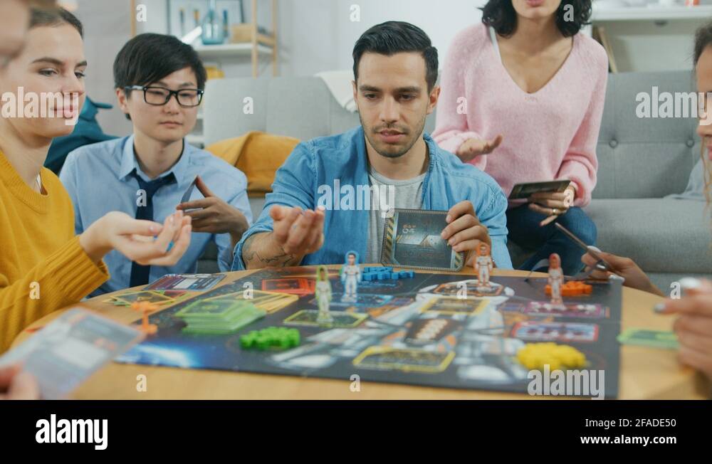 Diverse Group of Guys and Girls Playing in a Strategic Uniquely ...