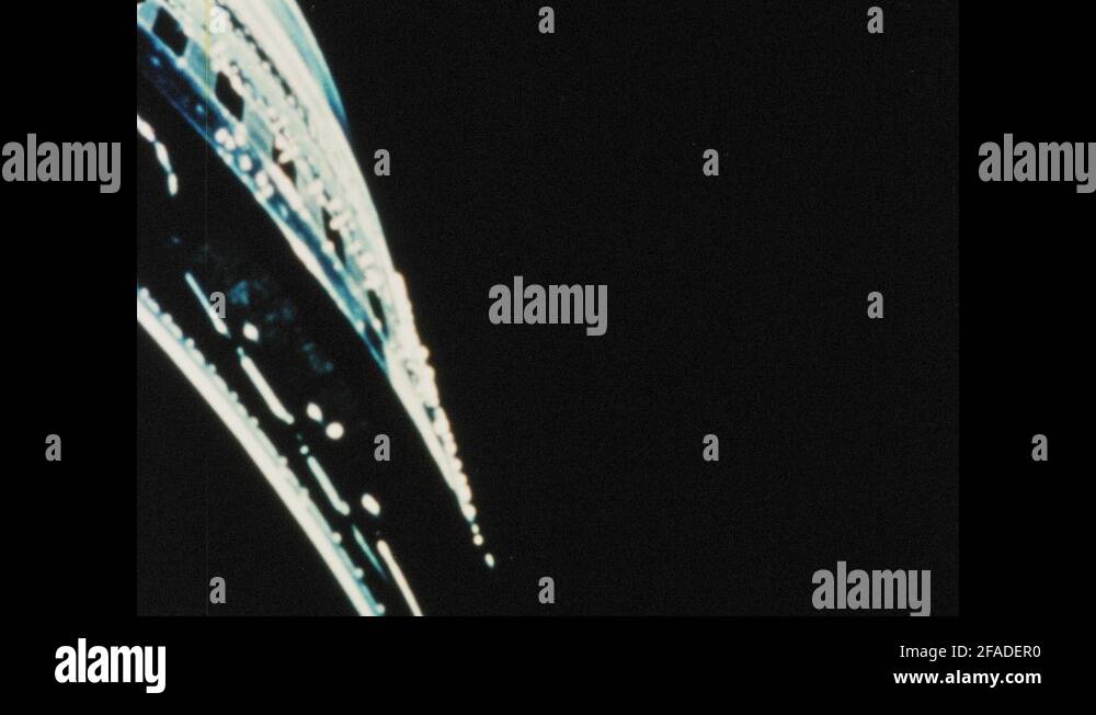 1960s: Gemini module adjusts pitch and yaw. Agene with tether moves ...