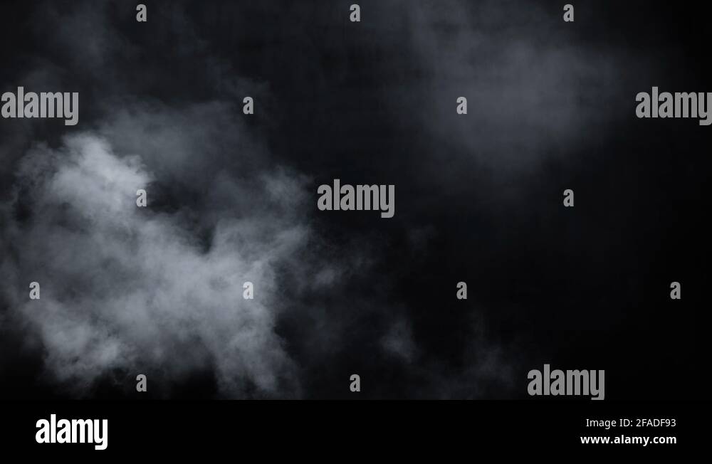 Atmospheric smoke VFX overlay element. Haze background. Smoke in slow ...
