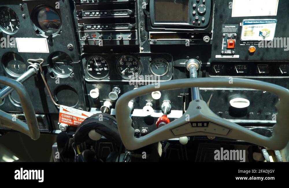Cockpit detail cockpit small aircraft Stock Videos & Footage - HD and ...