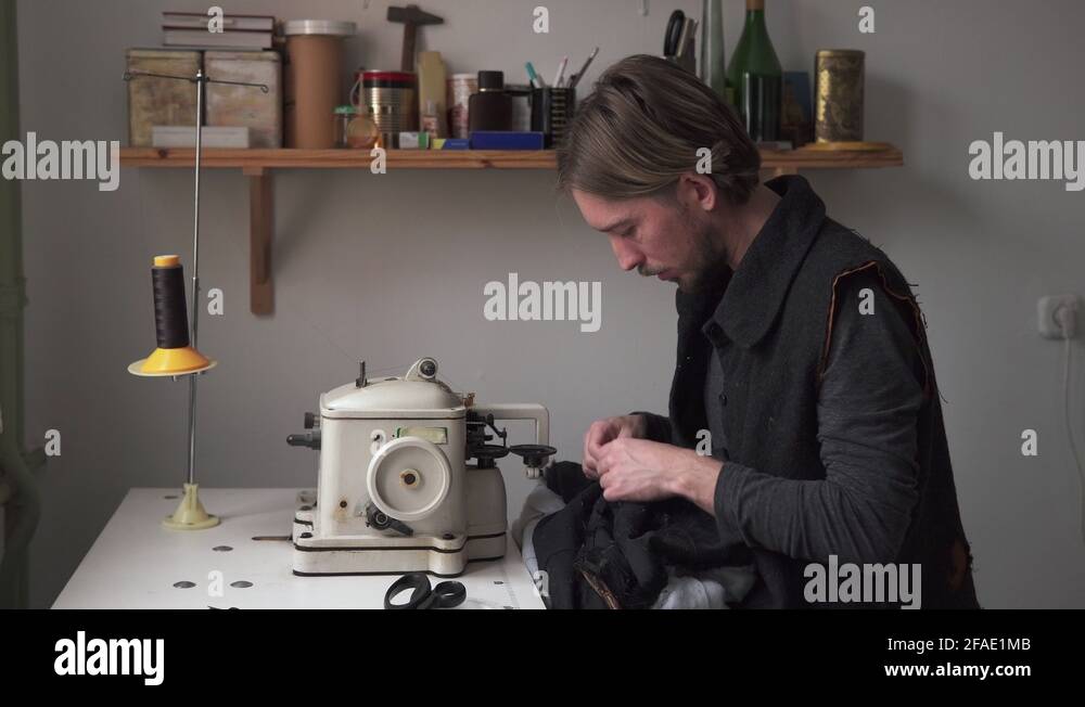 Male sewing machine Stock Videos & Footage - HD and 4K Video Clips - Alamy