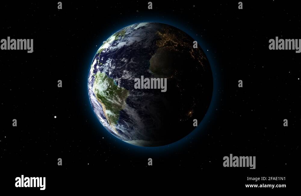 Rotation planet. Earth globe. World map design. Global sphere planet ...