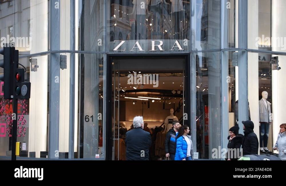 The zara store in oxford street Stock Videos & Footage - HD and 4K ...