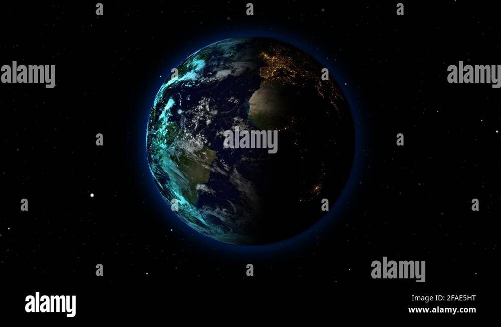 Rotation planet. Earth globe. World map design. Global sphere planet ...