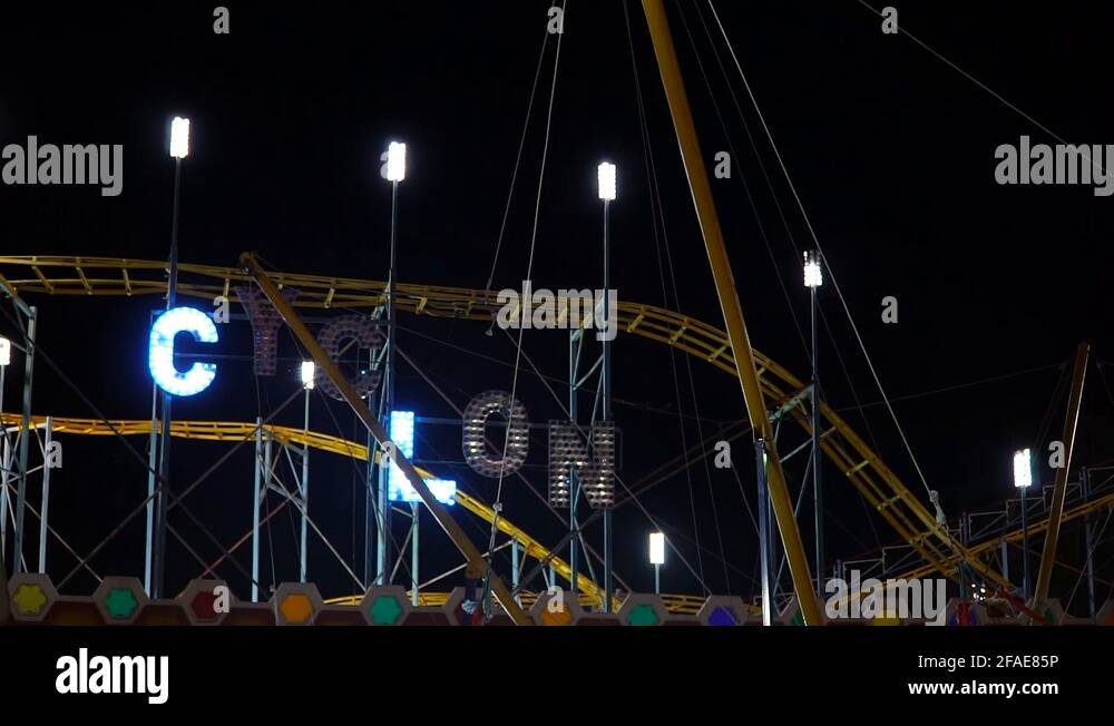 Amusement park neon sign Stock Videos & Footage - HD and 4K Video Clips ...